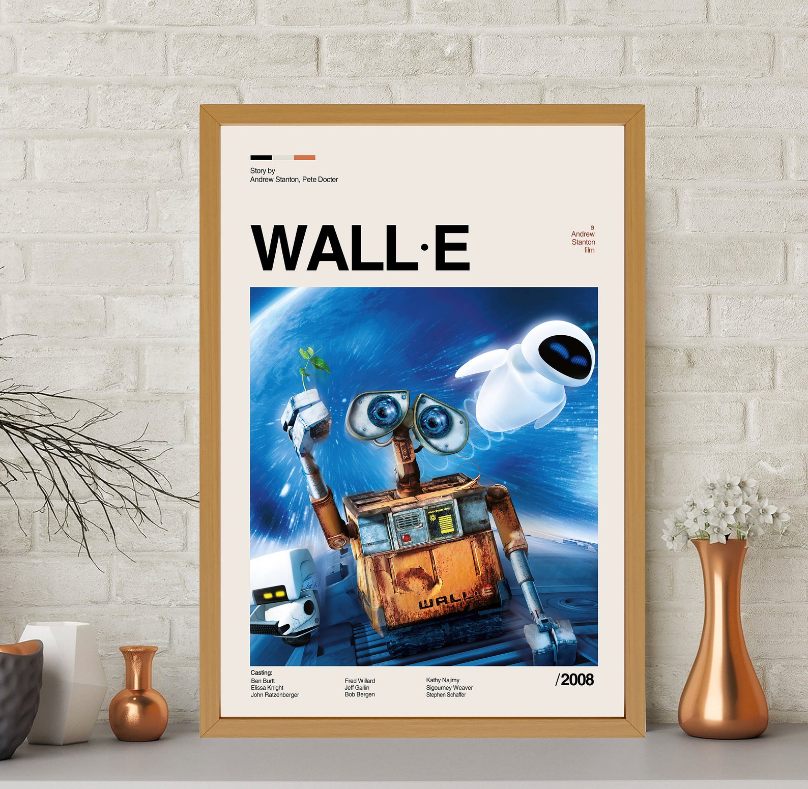 Wall-e Poster, Wall E Poster, Andrew Stanton, Retro Movie Poster, Retro ...