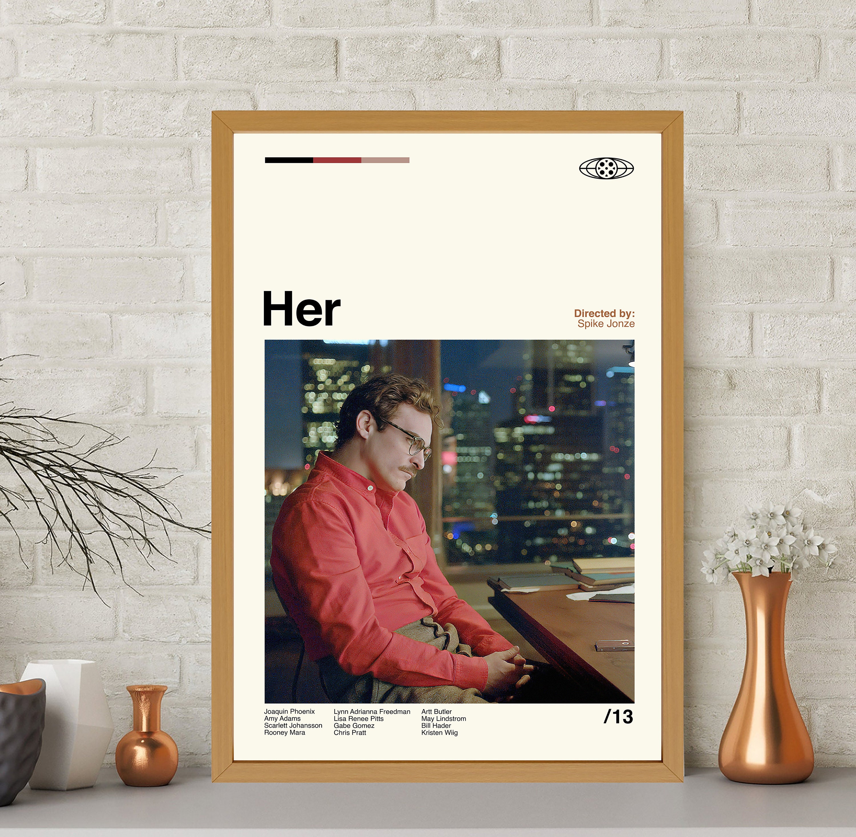 Her Movie Poster, Her Poster, Movie Poster, Vintage Poster, Midcentury ...