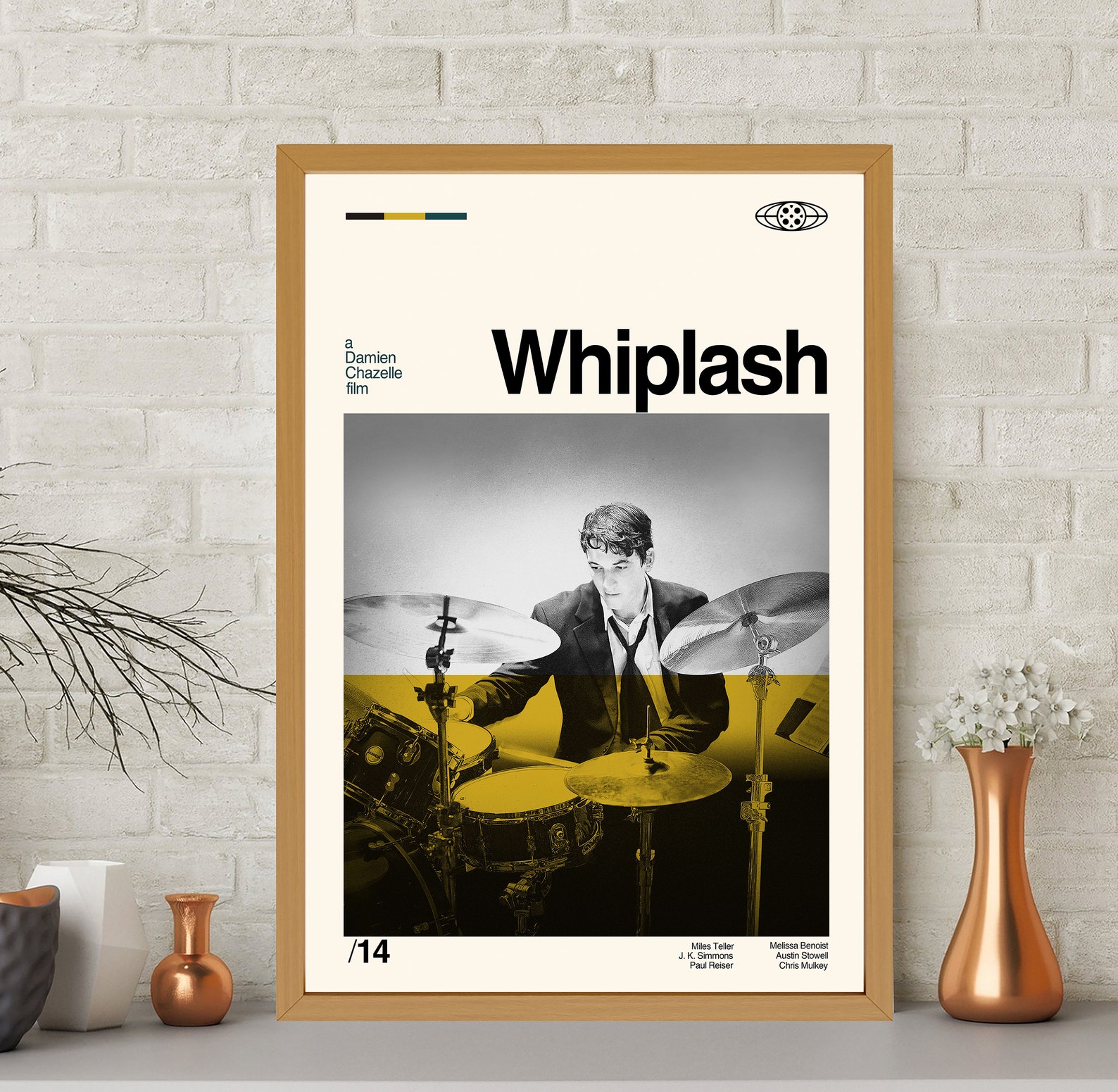 Whiplash Poster, Whiplash Print, Movie Poster, Retro Movie Print ...
