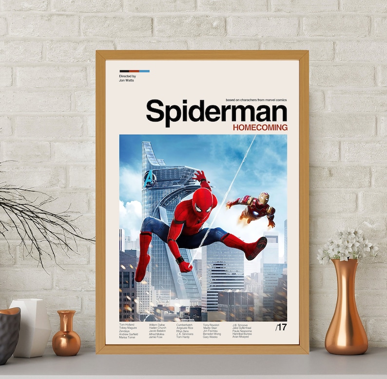 Spider Man Homecoming Poster, Spider Man Print, Minimalist Poster ...