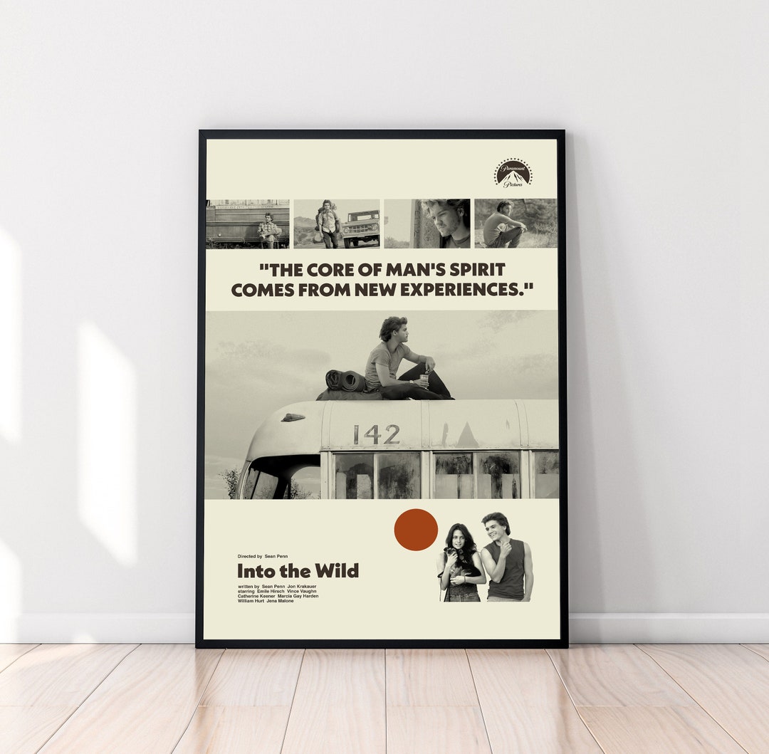 Into the Wild Poster, Sean Penn, Minimalist Art, Vintage Poster ...