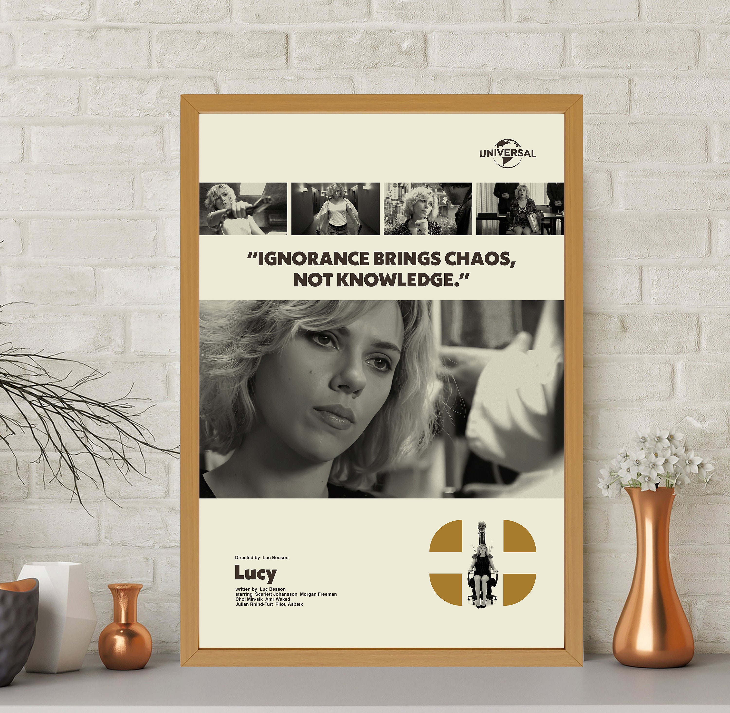 Lucy Poster, Lucy Movie Poster, Luc Besson, Minimalist Poster, Retro ...