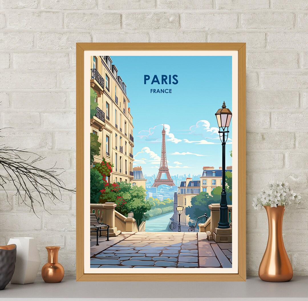 Affiche de voyage de Paris, impression de Paris, art de Paris, affiche de France, affiche ...