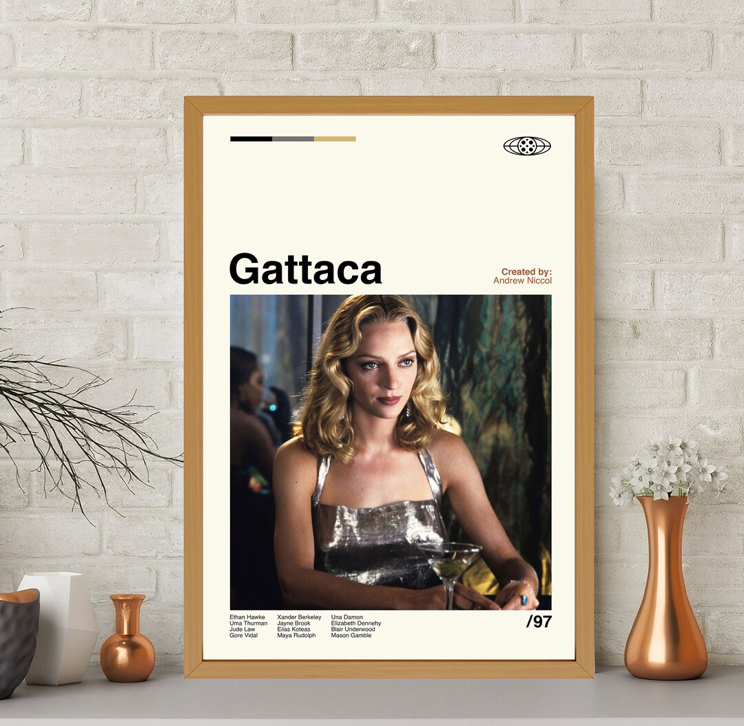 Gattaca Poster, Gattaca Movie Poster, Vintage Poster, Midcentury Poster, Minimalist Art Print ...