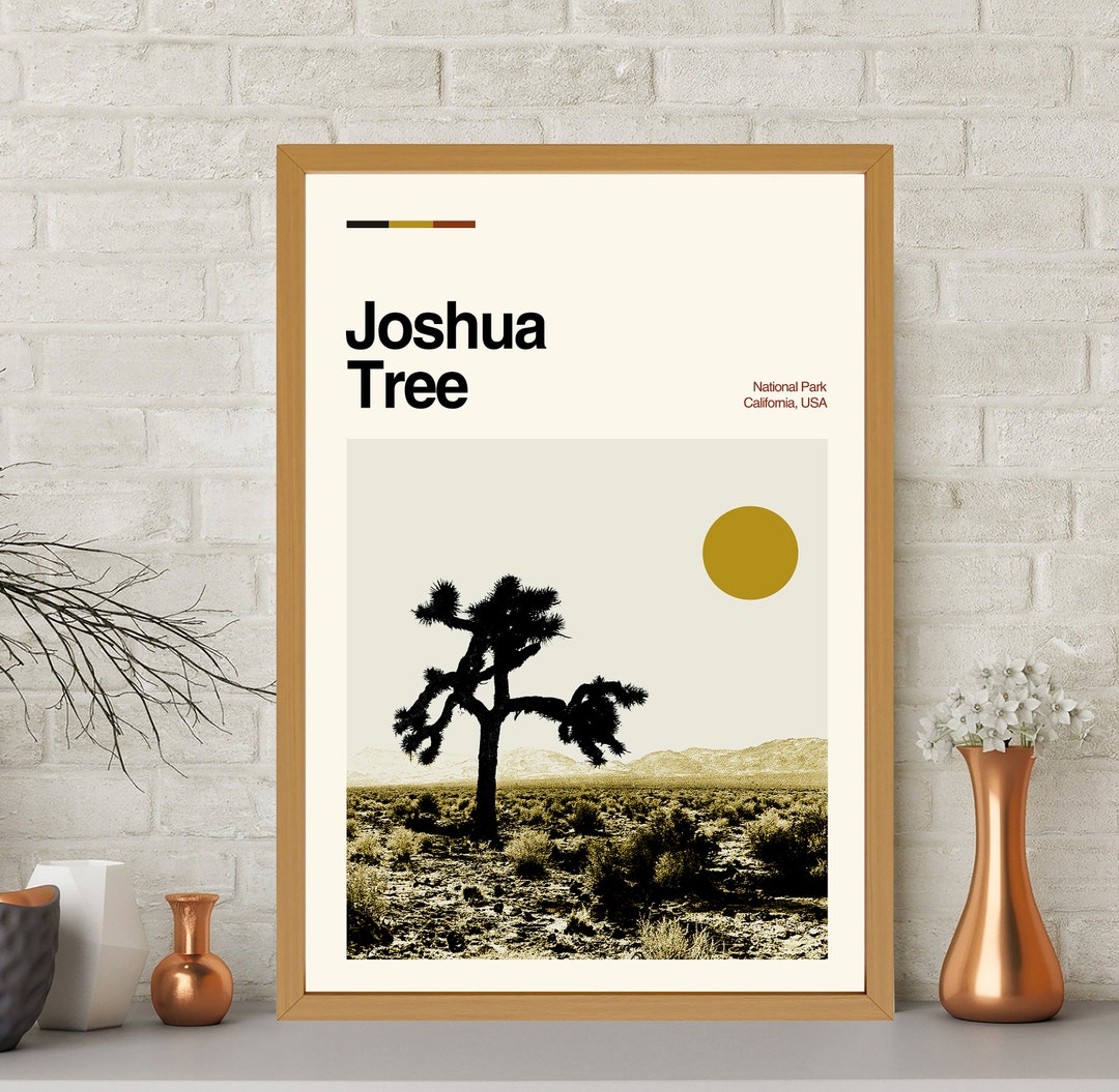 Joshua Tree Album U2 Print, Joshua Tree Album Art, Retro Music Poster ...