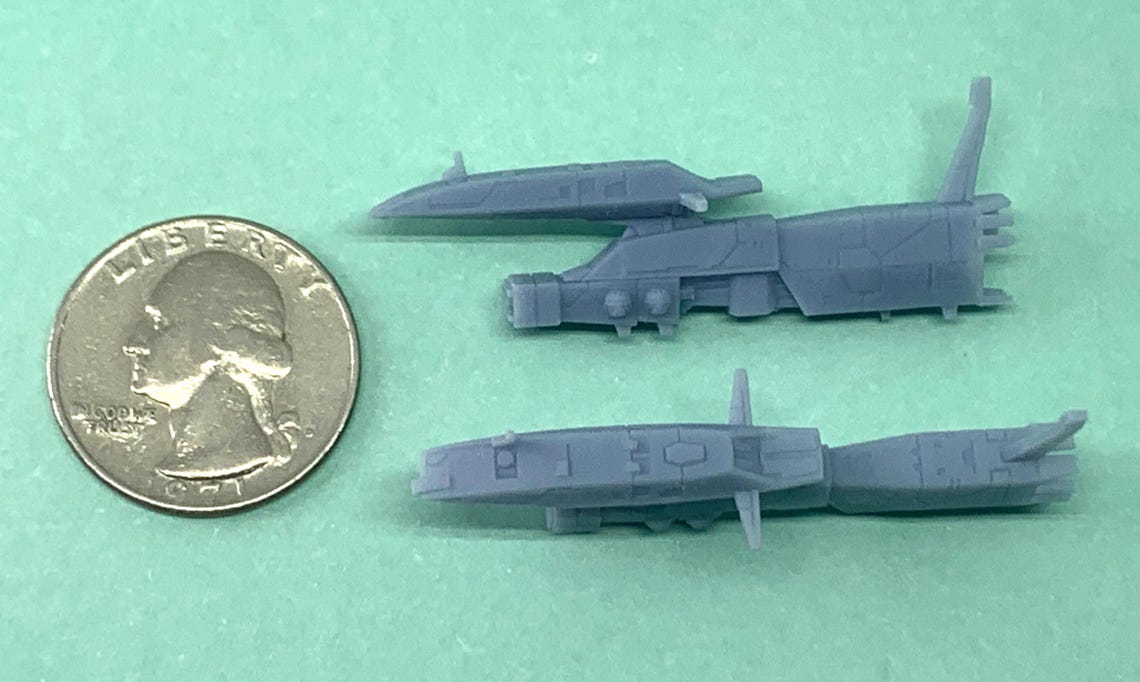 Serpens Class Small Assault Gunship (set of 2) Wargame Miniatures - Etsy