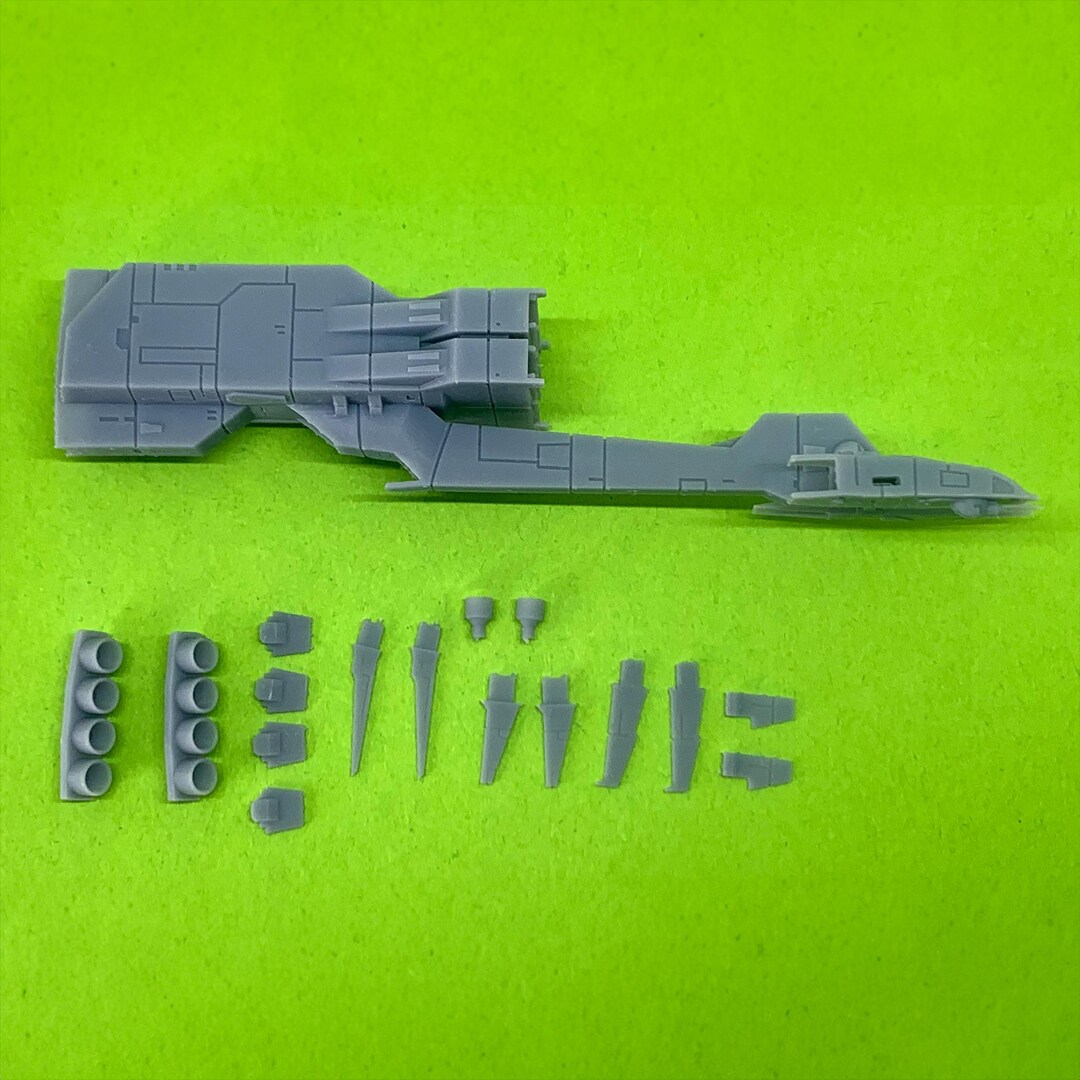 1/500 & 1/1000 Scale Lacerta Class Medium Assault Gunship Model - Etsy