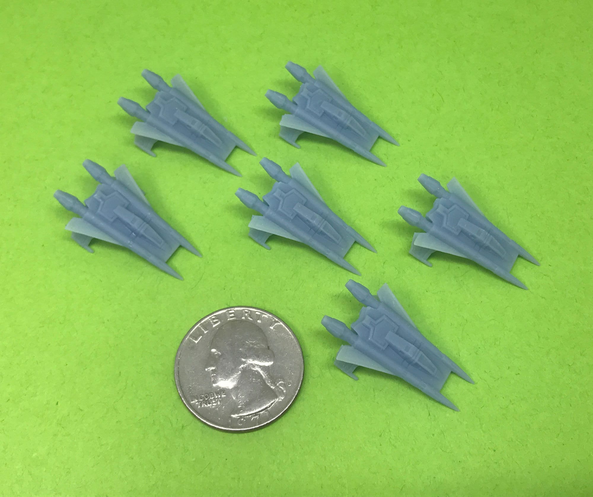 Terran Starfighters (set of 6) Wargame Miniatures - Etsy