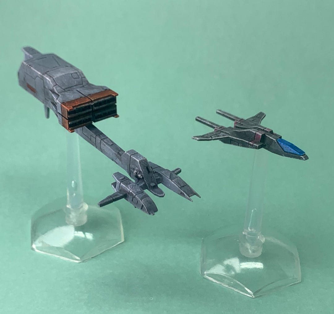 Lacerta Class Medium Assault Gunship/striker-1 Fighter Wargame Minis ...