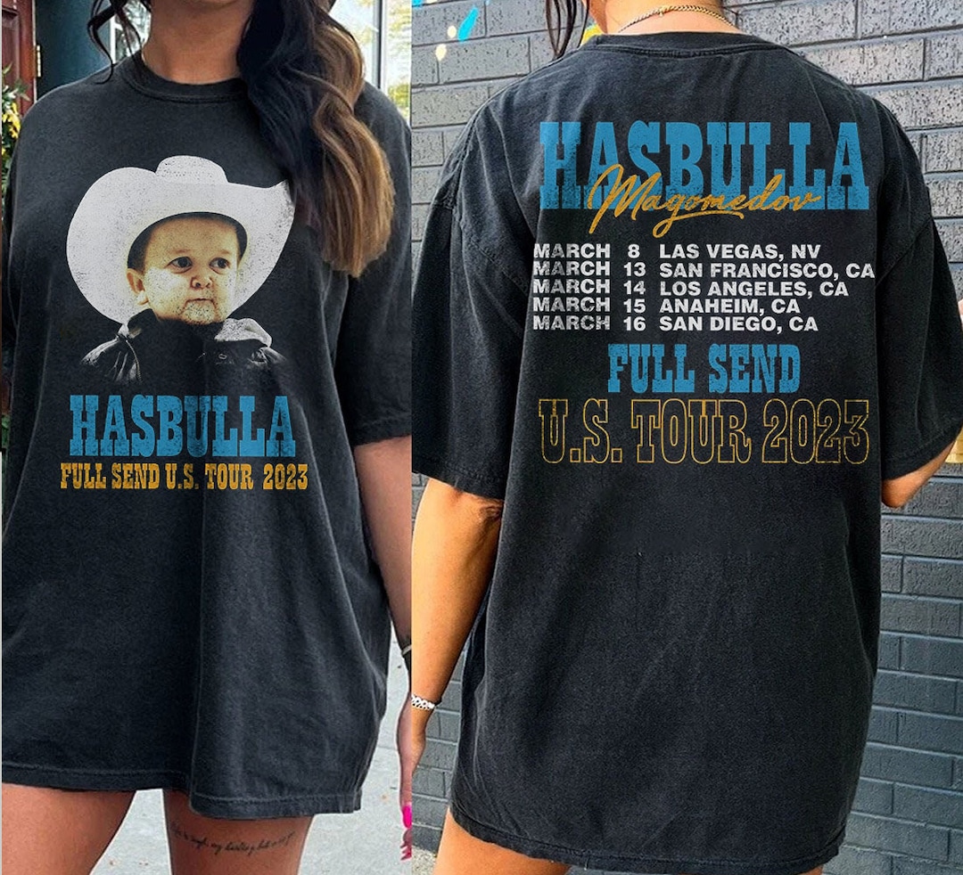 Hasbulla Shirt Hasbulla Cowboy Hat Tour 2023 Shirt - Etsy