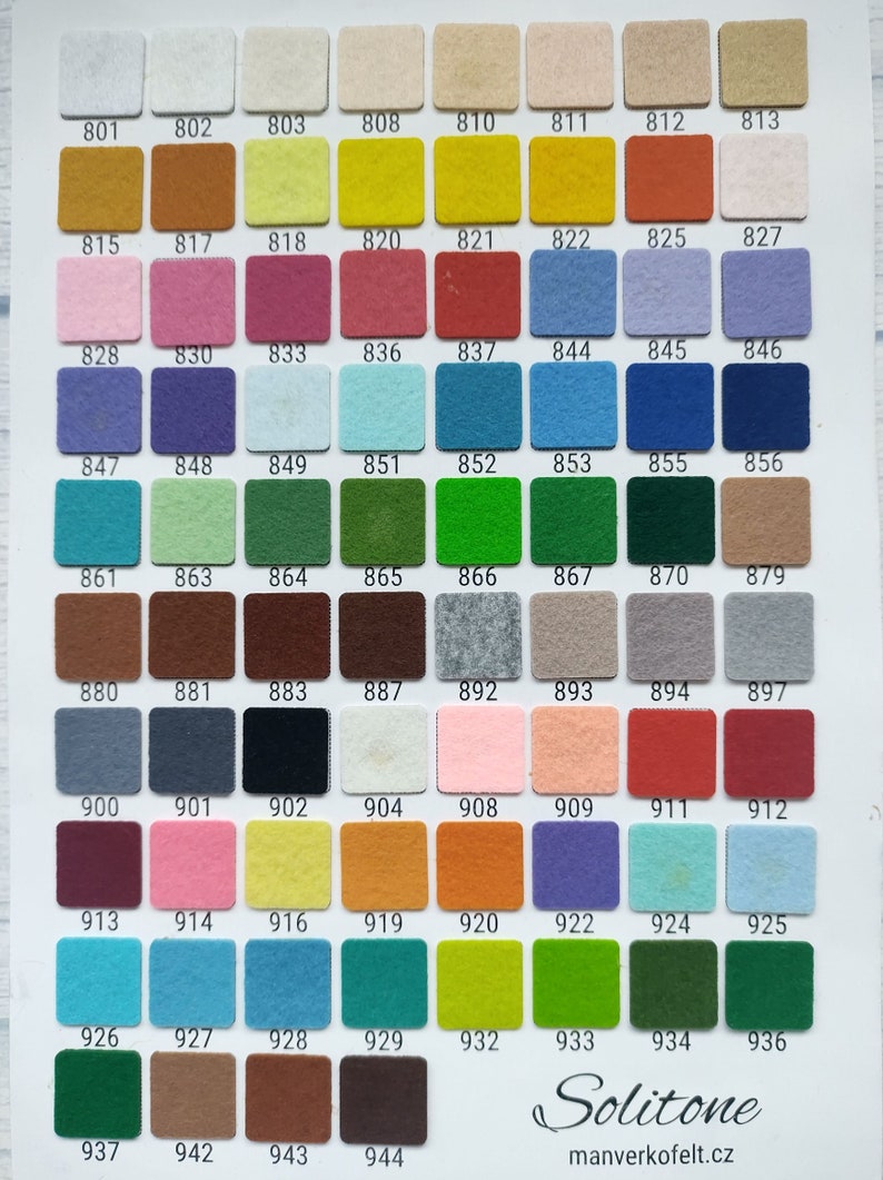 Korean Felt Solitone, 1,2mm, Shinwon,felt Sheets 20x30 Cm, Mini Roll ...