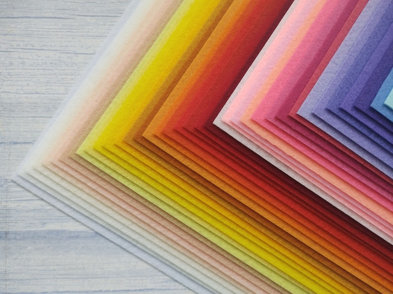 Korean Felt Solitone, 1,2mm, Shinwon,felt Sheets 20x30 Cm, Mini Roll ...