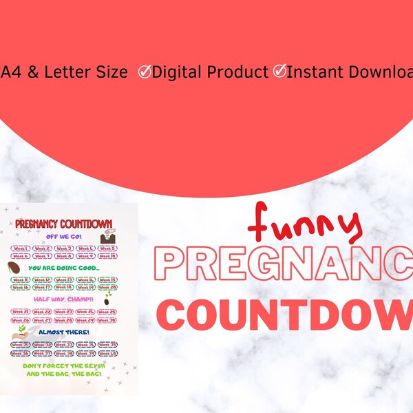 Baby Countdown - Etsy