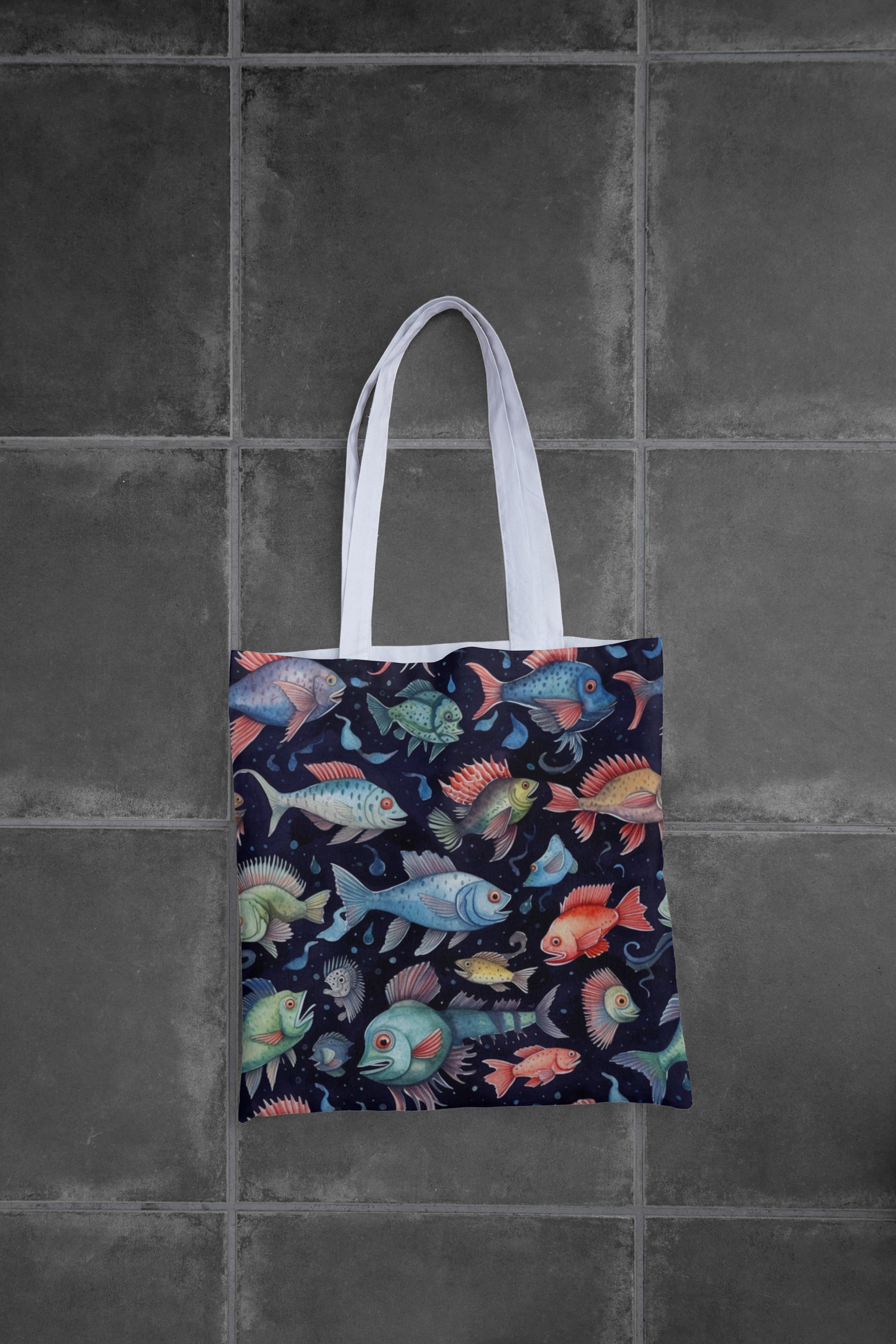 Deep Sea Creatures Seamless Watercolor Pattern Set - Etsy