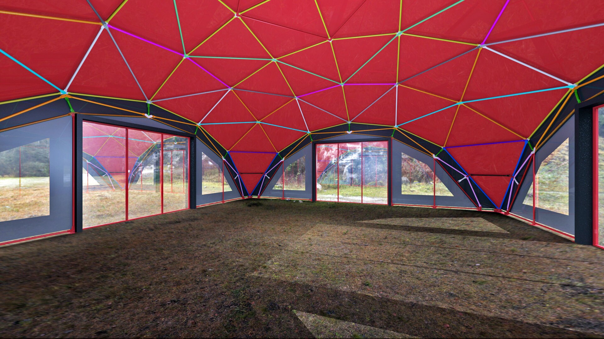 Quadra Dome Glamping Model 8x8 Meter - Etsy Canada