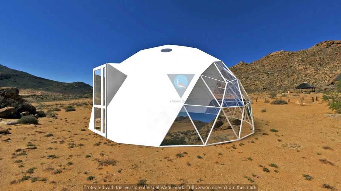 Planos de construcción de estructura de domo geodésico de 7 metros para ...