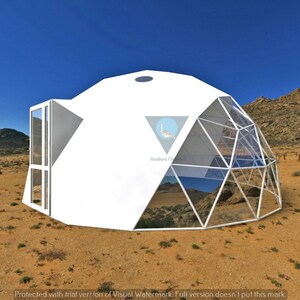 Planos de construcción de estructura de domo geodésico de 7 metros para ...