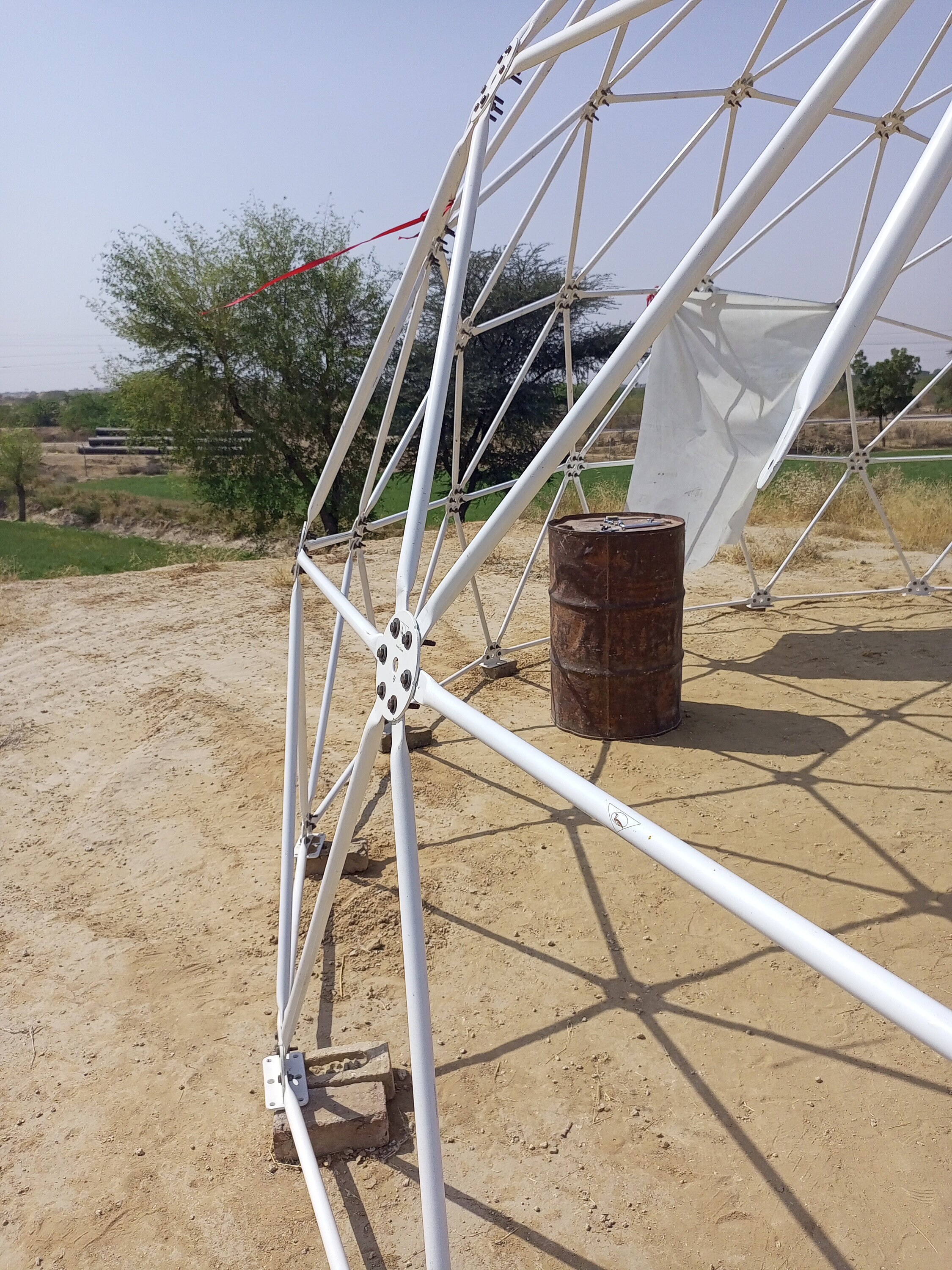 Planos de construcción de estructura de domo geodésico de 7 metros para ...