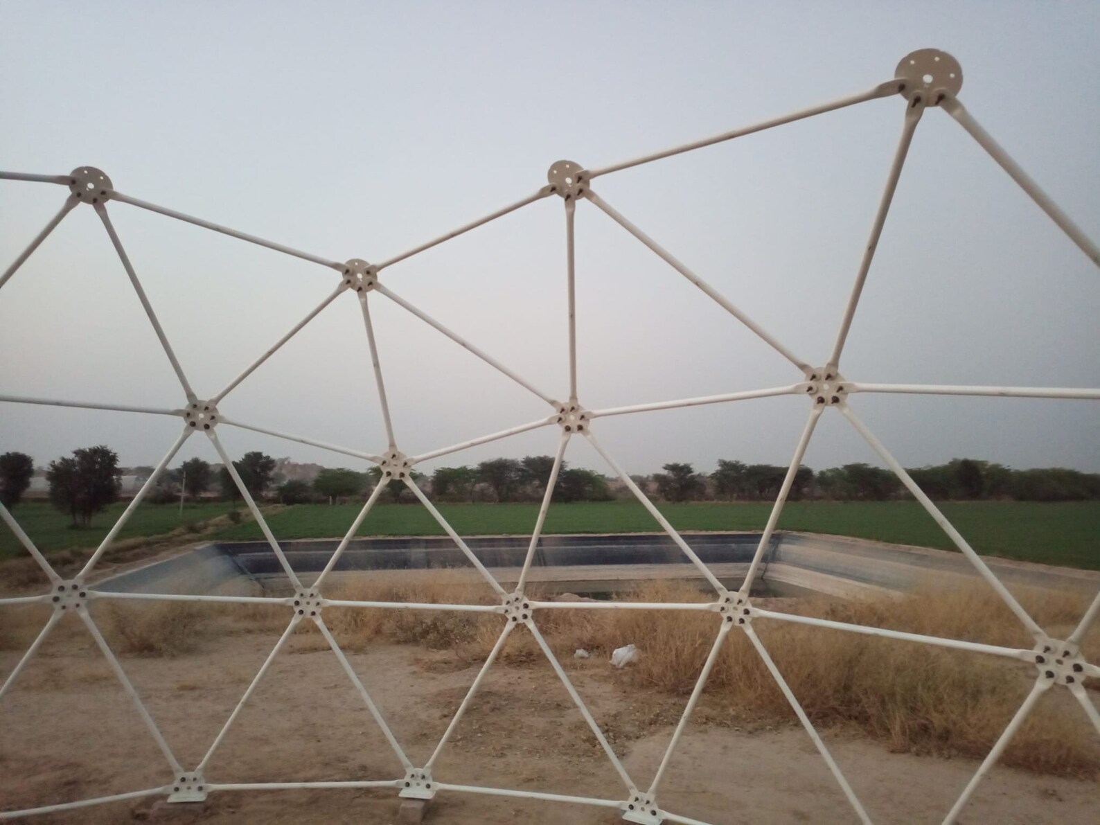 Planos de construcción de estructura de domo geodésico de 7 metros para ...