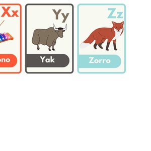 Spanish ABC Flashcards | ABC Español | Cartas ABC | Spanish Cards ...