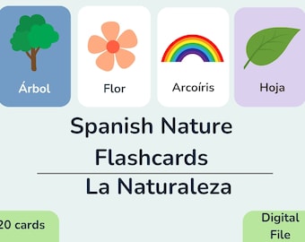 Spanish Farm Animals Flash Cards Teach Kids Spanish Bilingual Kids ...