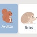 Spanish Animal Flashcards Teach Kids Spanish Español Learning Bilingual ...