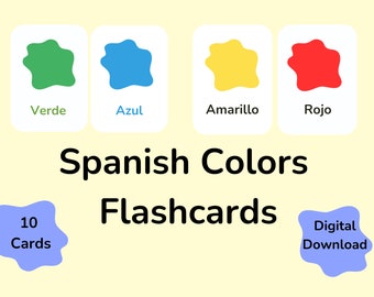 Spanish Farm Animals Flash Cards Teach Kids Spanish - Etsy