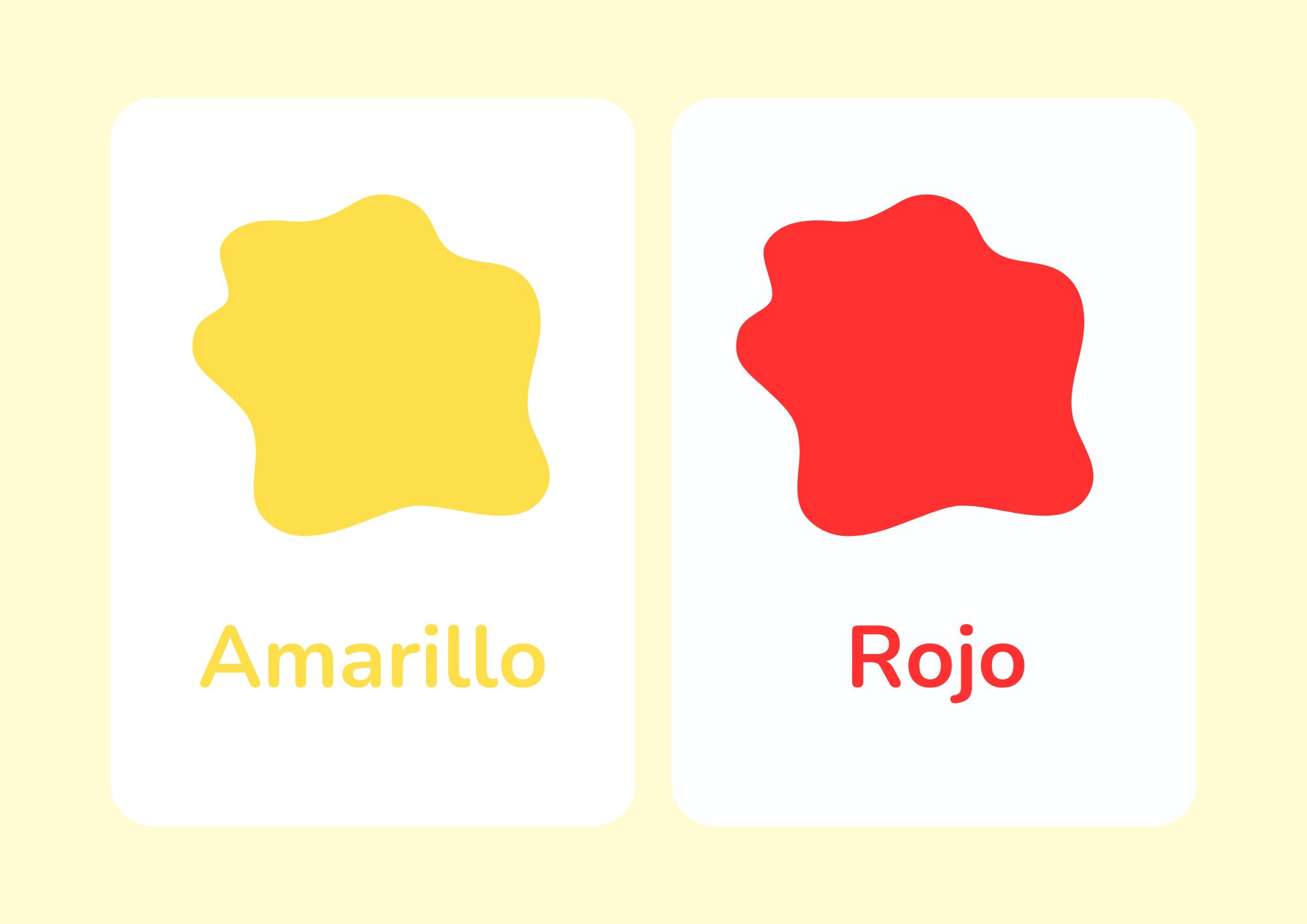 Spanish Colors Flashcards | Learn Spanish| Spanish for Kids| Bilingual ...