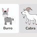 Spanish Farm Animals Flash Cards Teach Kids Spanish - Etsy
