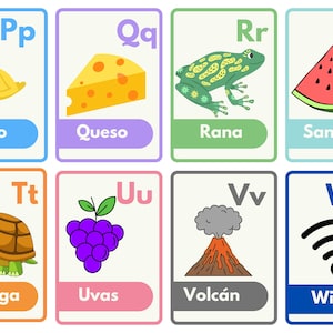 Spanish ABC Flashcards | ABC Español | Cartas ABC | Spanish Cards ...