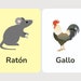Spanish Farm Animals Flash Cards Teach Kids Spanish - Etsy