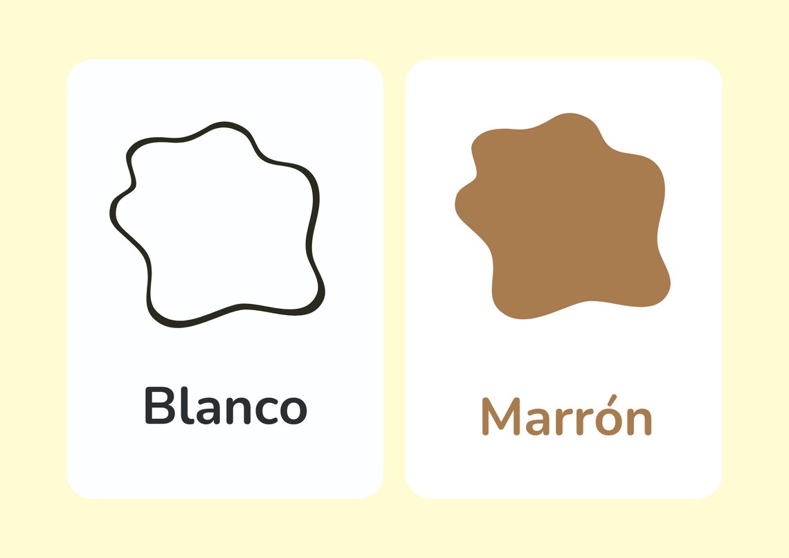 Spanish Colors Flashcards | Learn Spanish| Spanish for Kids| Bilingual ...