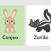 Spanish Animal Flashcards Teach Kids Spanish Español Learning Bilingual ...
