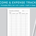 Printable Income and Expense Tracker, Finance Planner, Spending Log ...