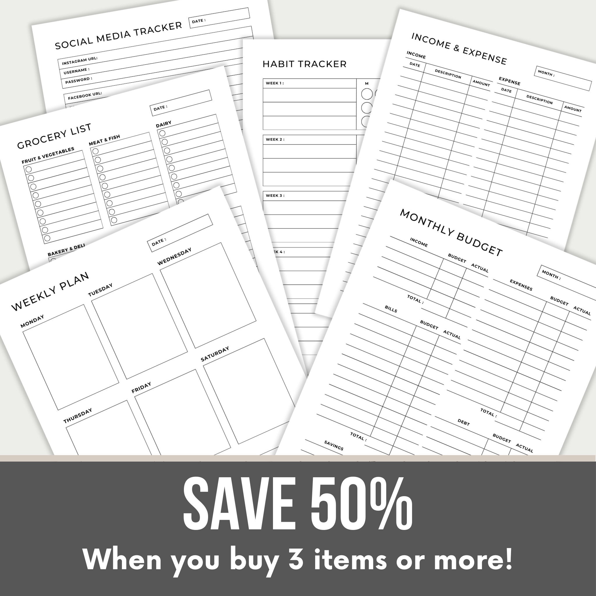 Printable Brain Dump Planner, Mind Organiser, Get It Done Plan, Life ...