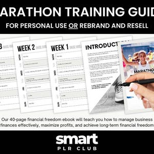Marathon Training Guide, 16-week Running Plan, Beginner to Advanced ...