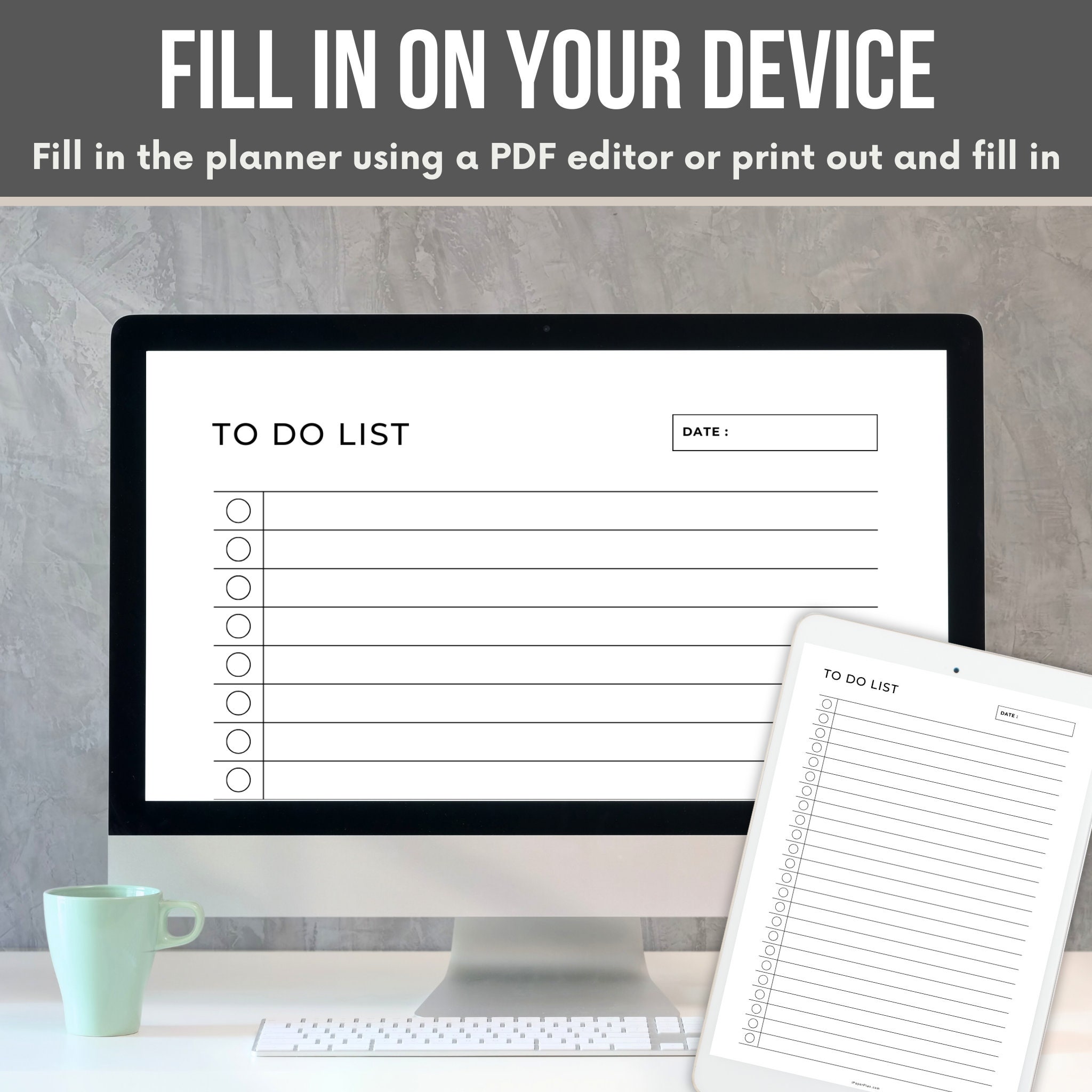Printable to Do List, Productivity Planner, Daily Task Organiser ...