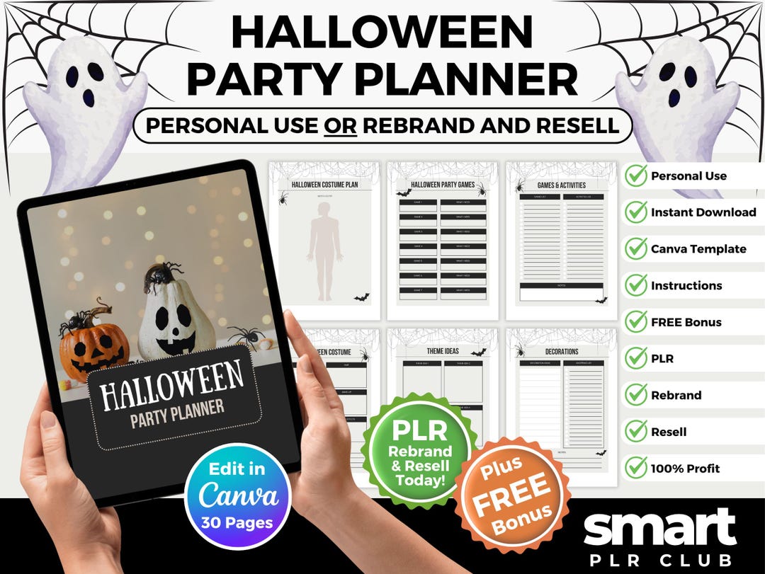 Printable Halloween Party Planner, Spooky Event Planning Template ...