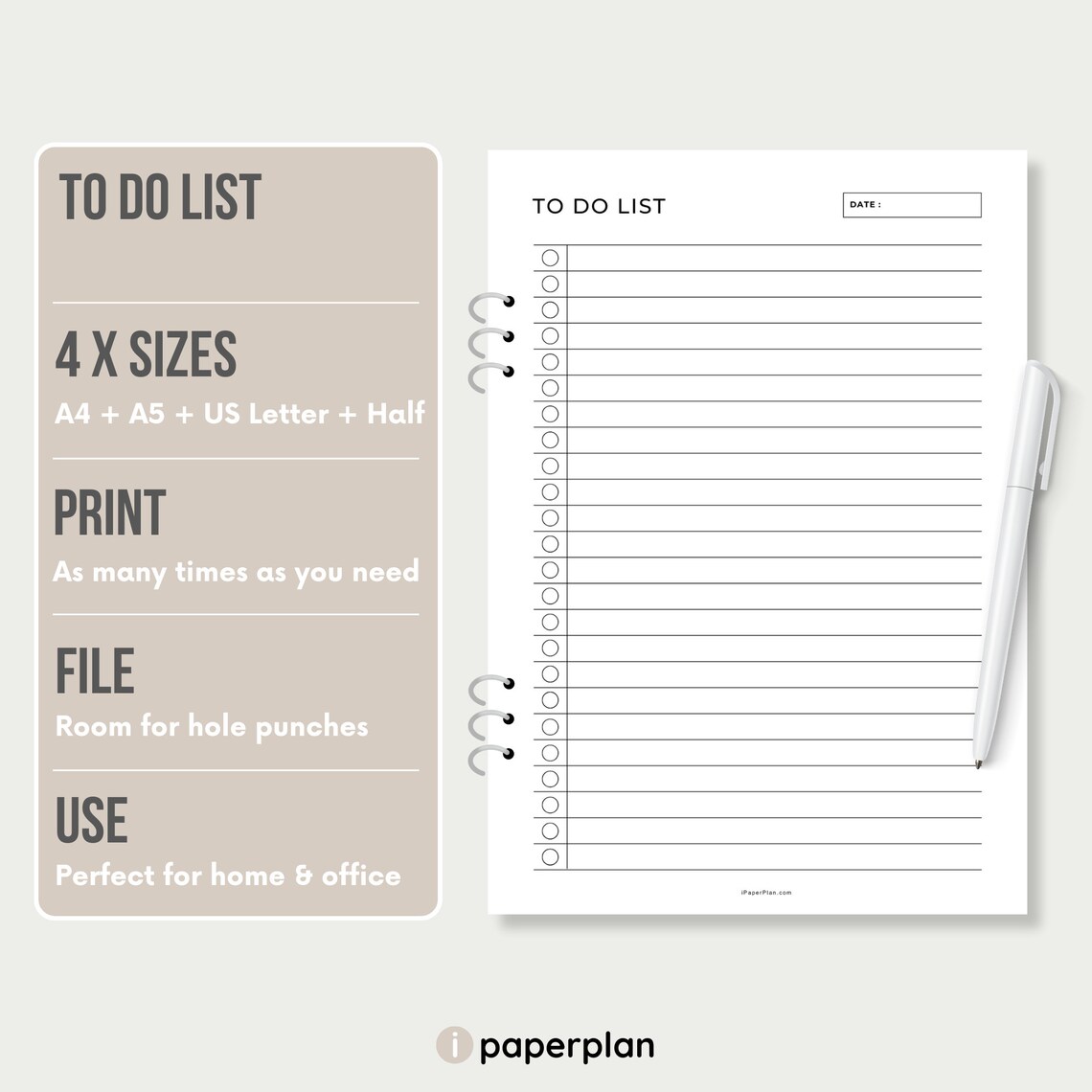 Printable to Do List, Productivity Planner, Daily Task Organiser ...