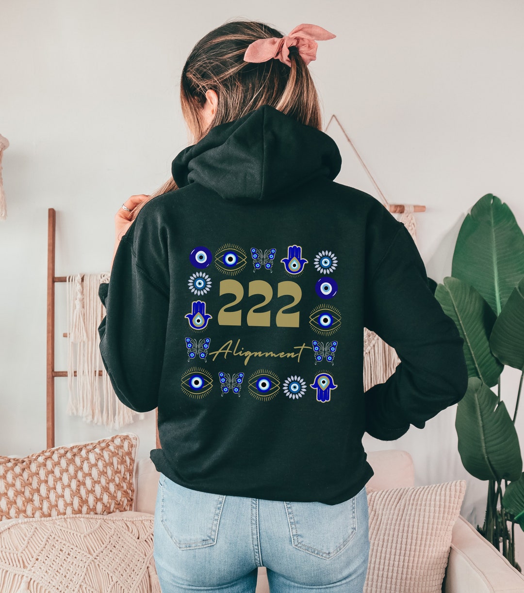 Angel Numbers Hoodie Angel Number Hoodie Evil Eye Shirt Third Eye Shirt ...