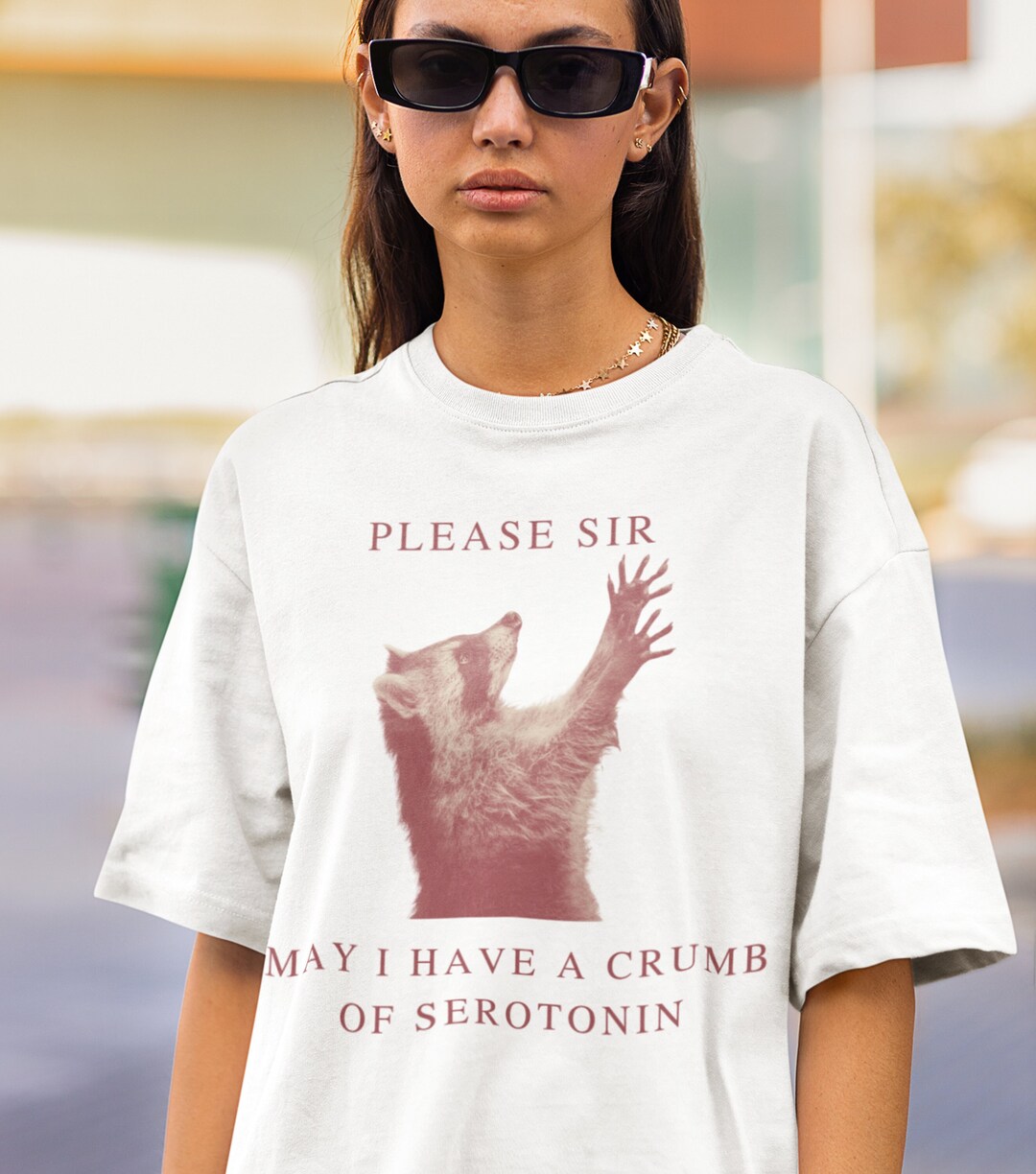 Raccoon Shirt Crumb of Serotonin Dank Meme Shirt Funny Meme Shirts ...