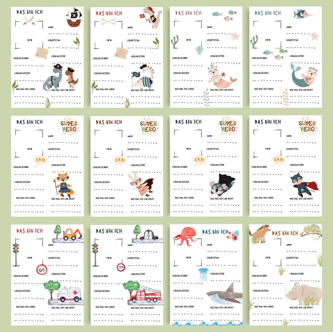 17 Children's Profiles, Friends' Book, Kindergarten | Daycare Portfolio ...