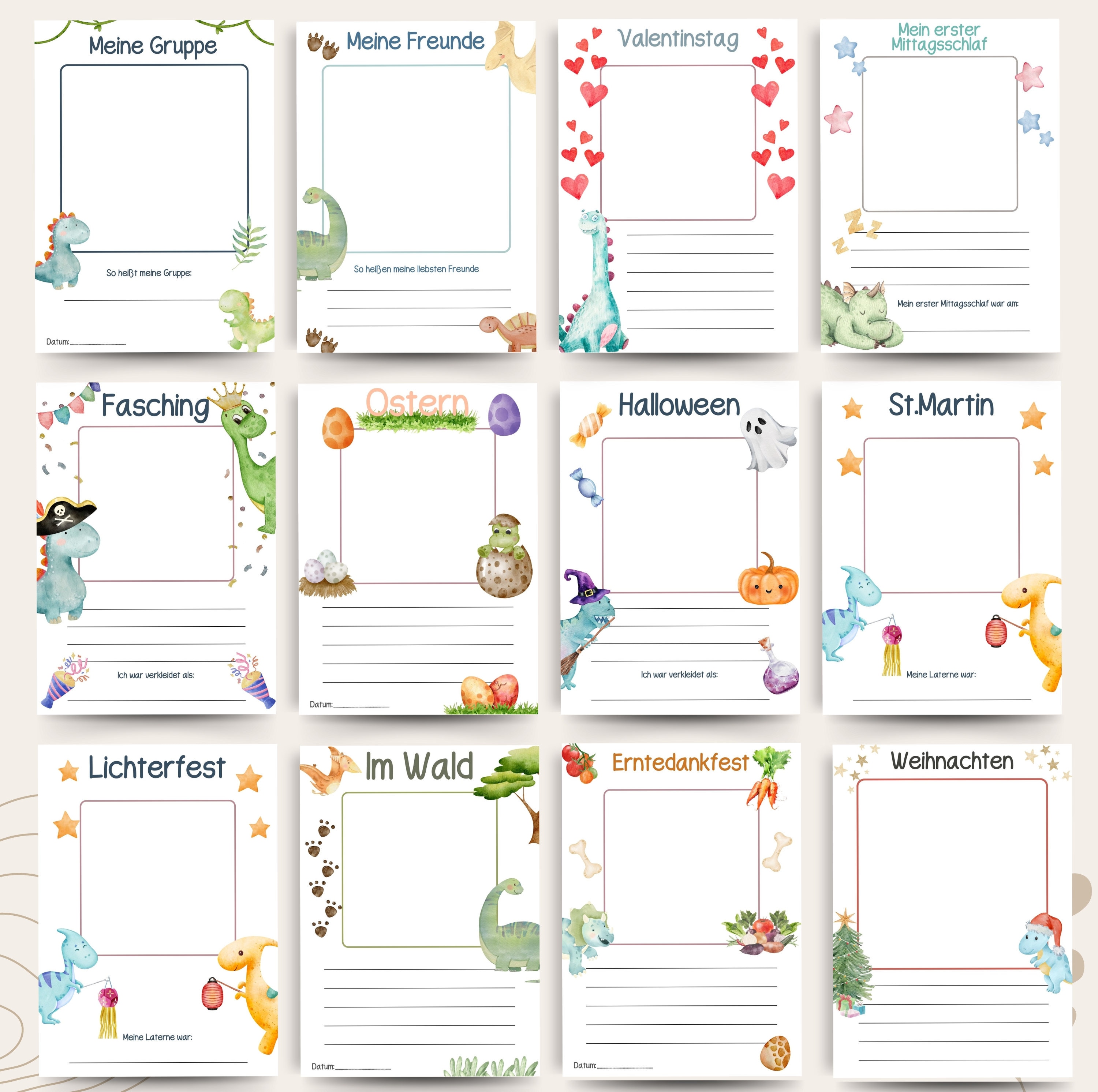 80 Portfolio Templates Dinosaurs | Portfolio Templates for Nursery ...