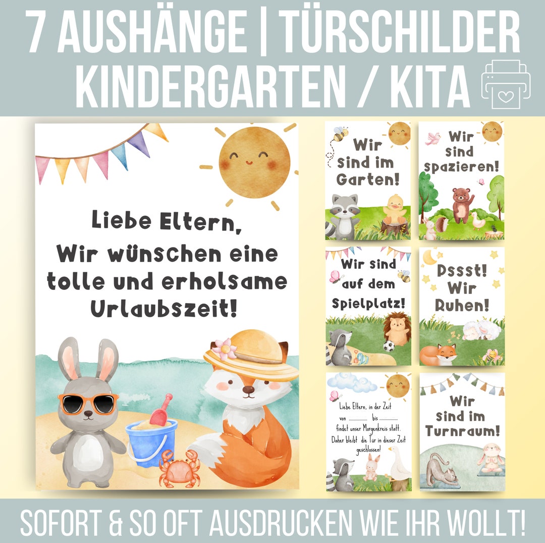 Kindergarten Notice Daycare Notice Educator Template Morning Circle ...