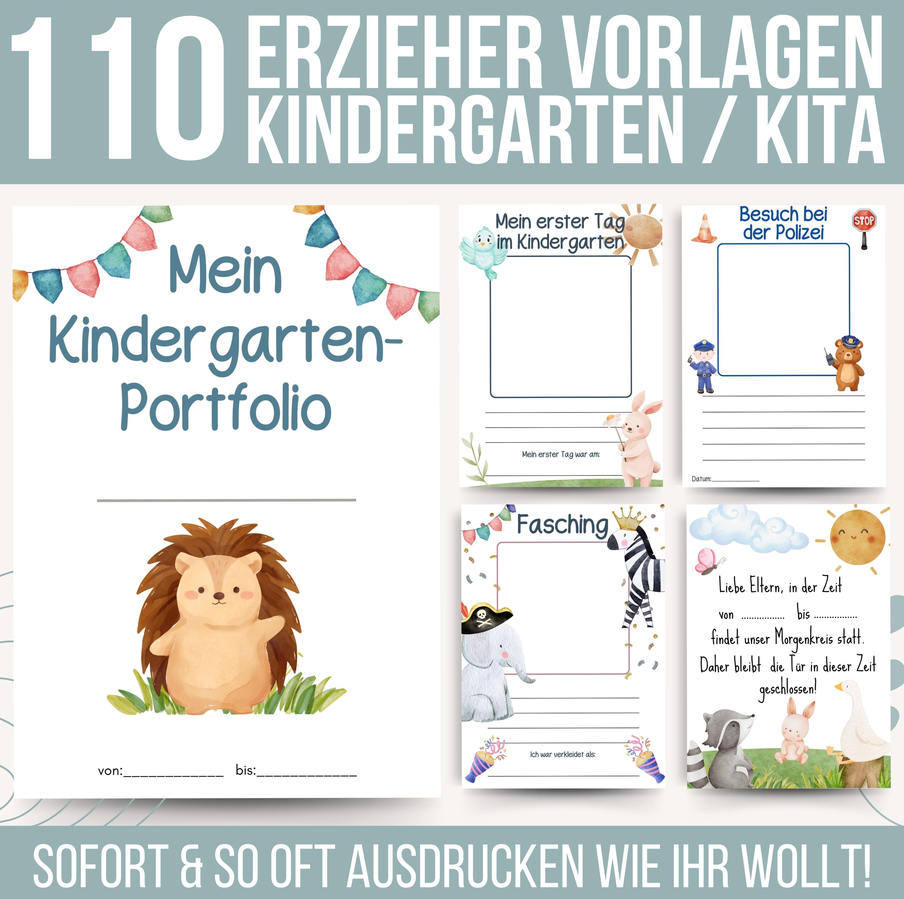 22 Aushänge Kindergarten Vorlagen | Infotafel Kita PDF | Kita Aushang Krippe zum Ausdrucken ...