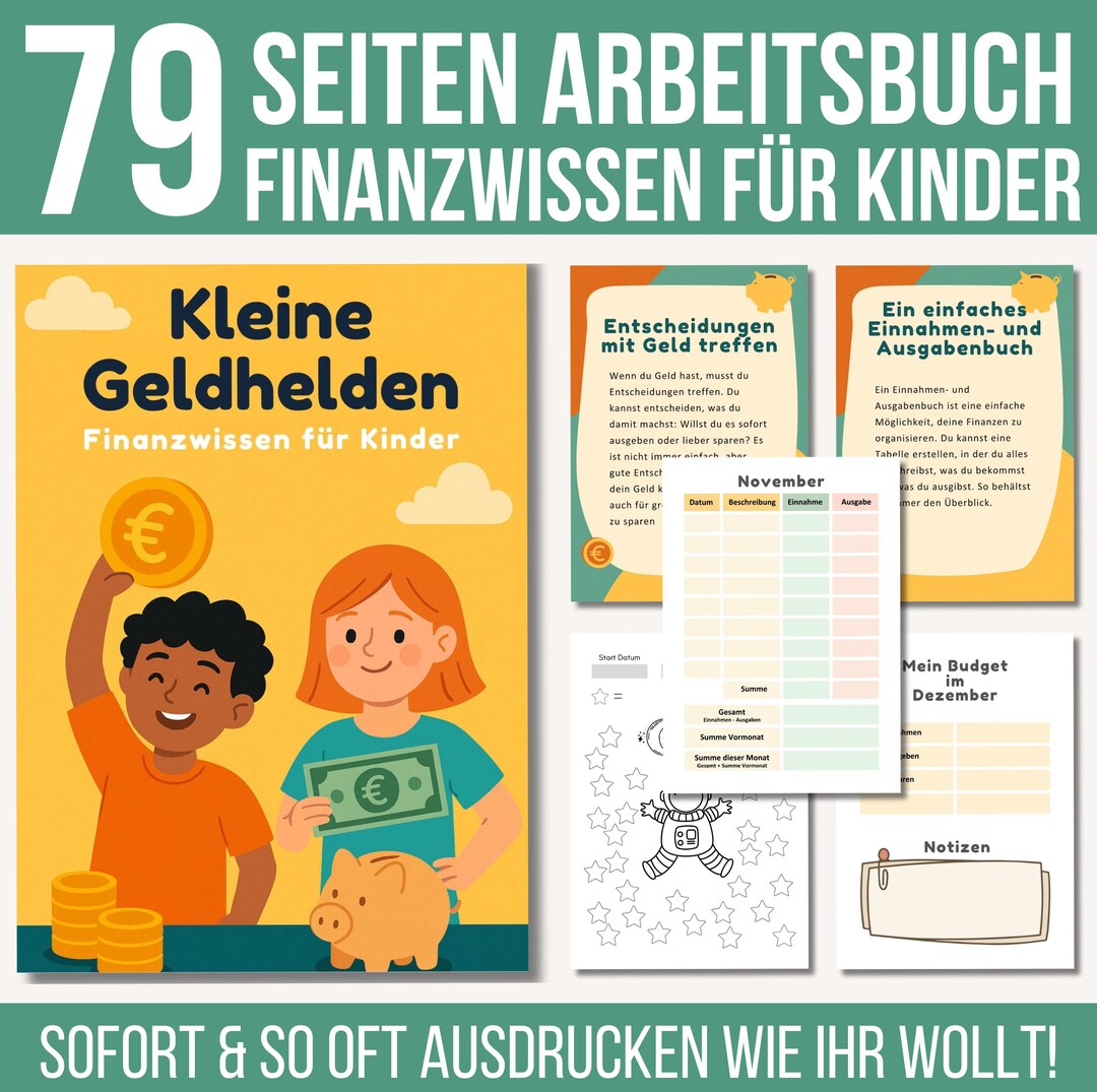 Budget Planner for Children | Workbook for Understanding Money ...