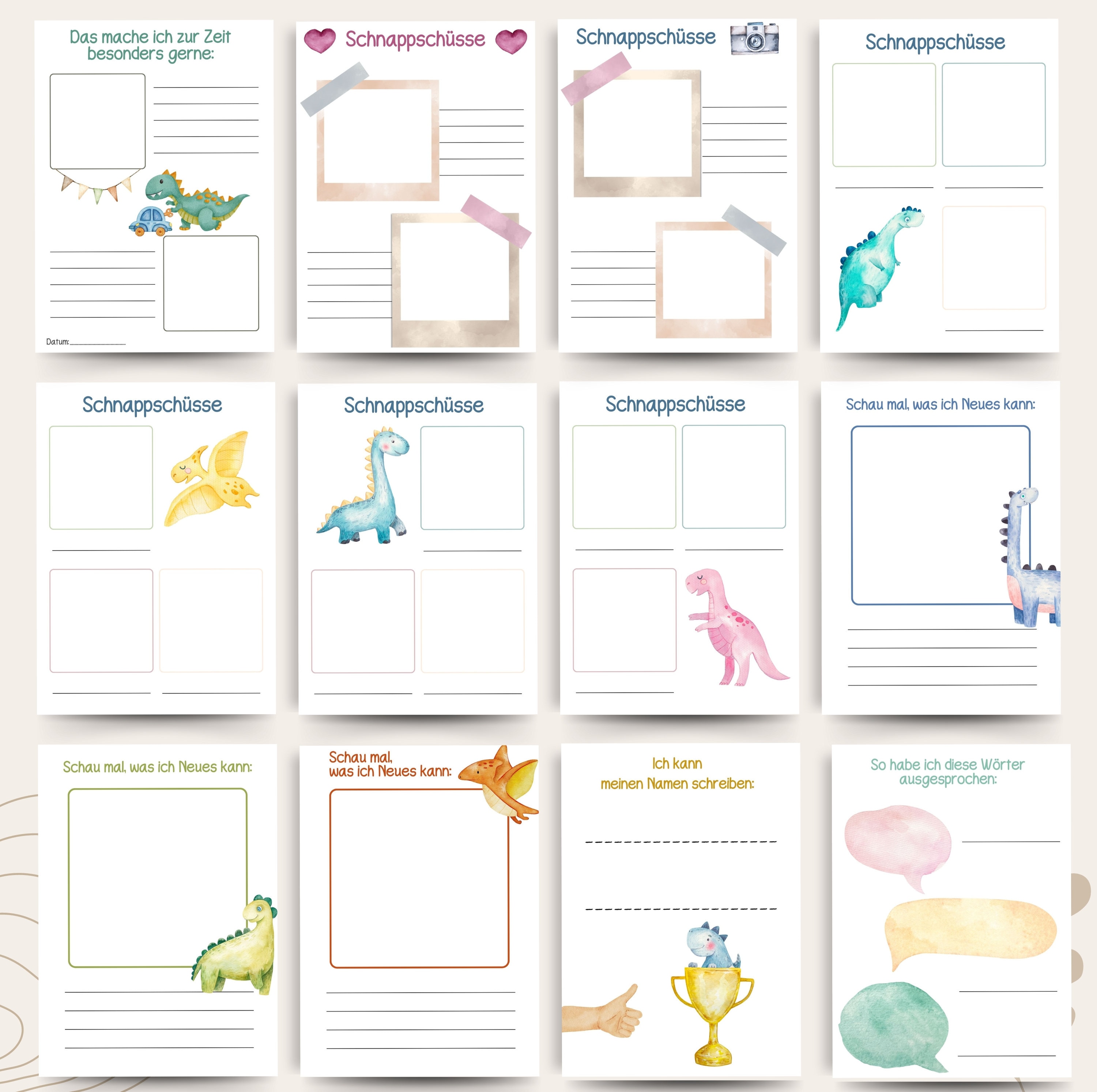 80 Portfolio Templates Dinosaurs | Portfolio Templates for Nursery ...