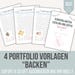Kindergarten Portfolio Templates: Baking | Cover & 3 Recipe Templates ...
