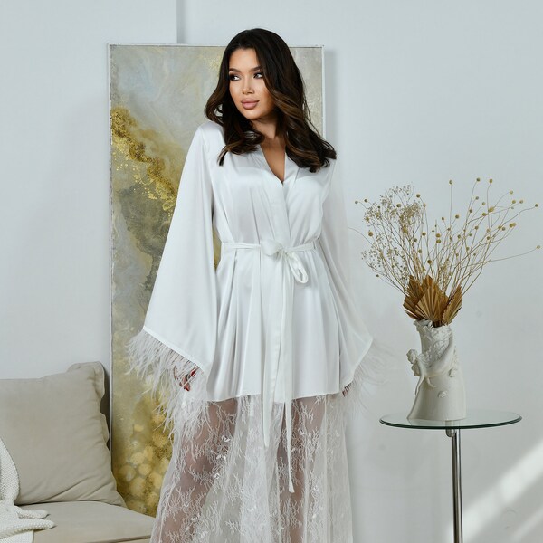 Sheer Lace Robe - Etsy