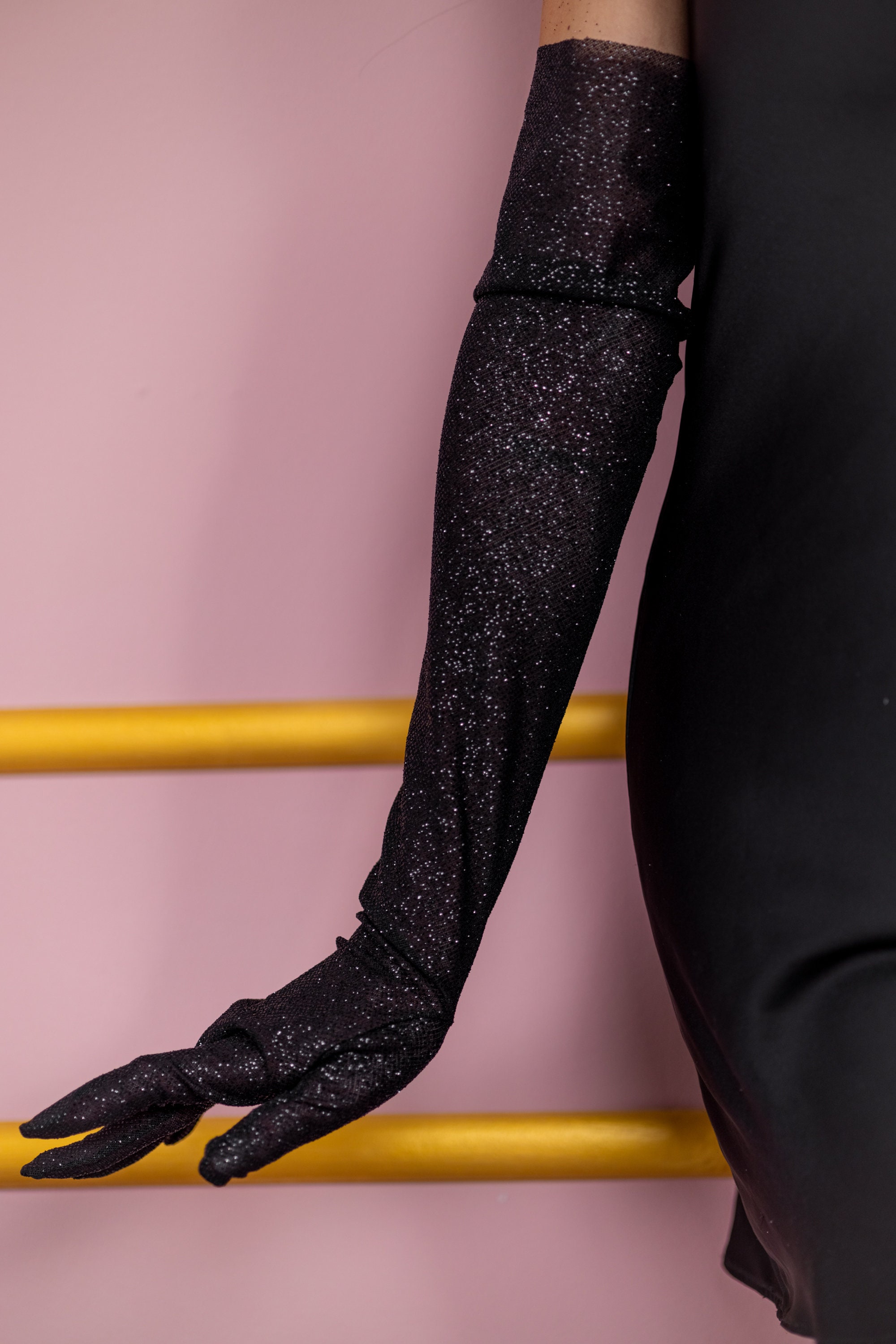 Elegant Long Opera Gloves, Sparkly Evening & Festival Wear, Burlesque ...